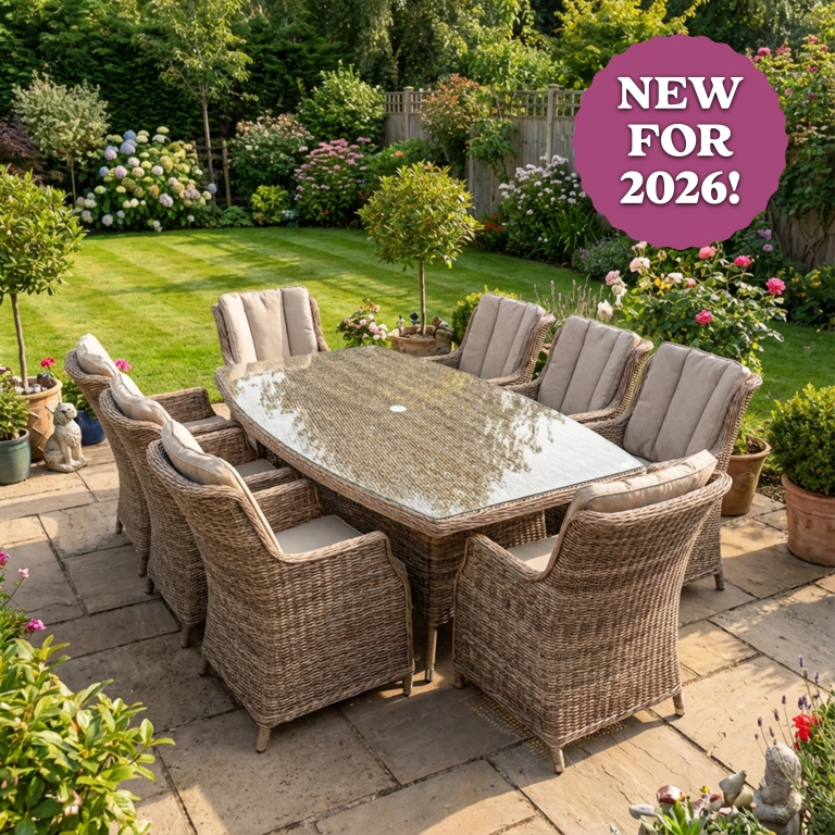 Olivia Cotswold 8 Seat Dining Set | Garden Furniture Global